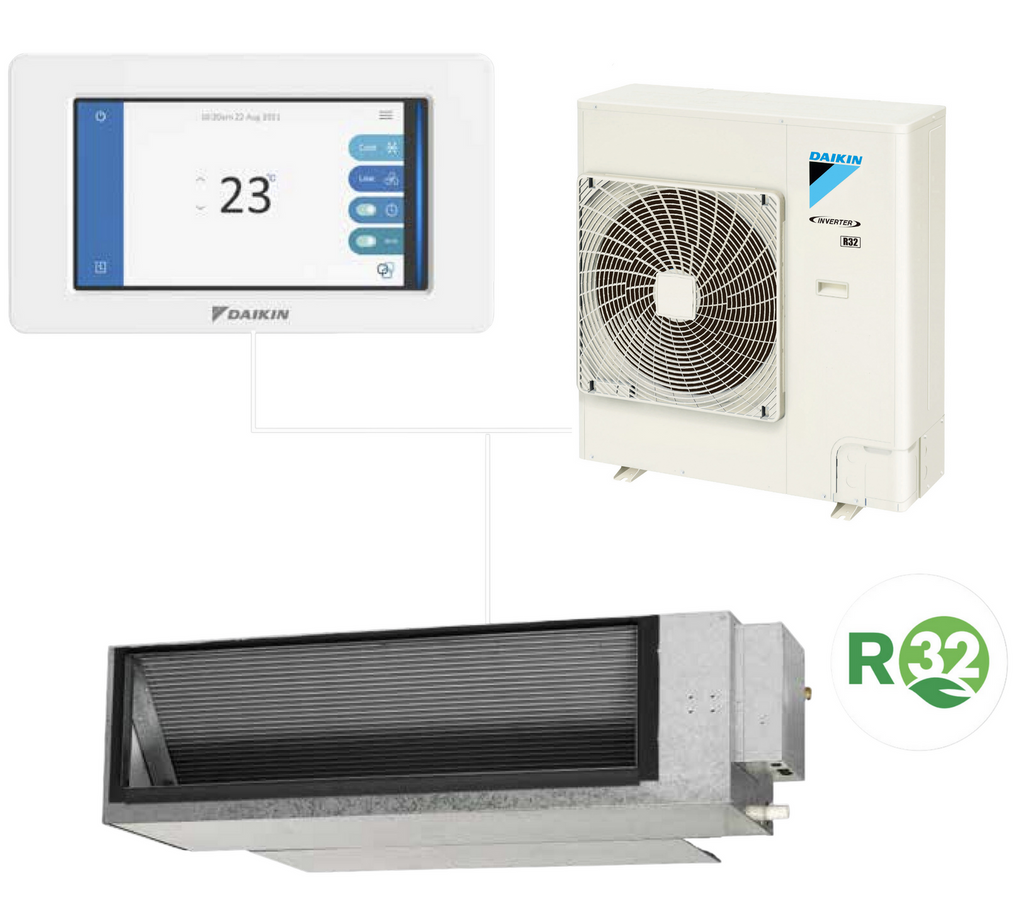 Daikin FDYUA125A-V 12.5kW Premium Inverter Underfloor Ducted AC System ...