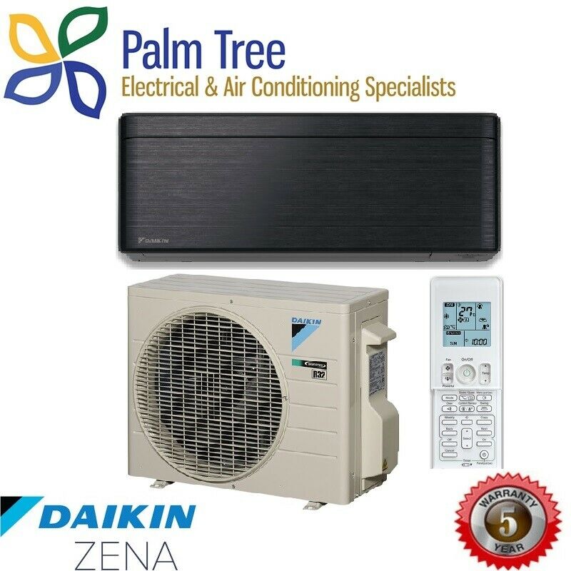 Daikin Zena Black Wood FTXJ50T-K (5.0kW) Split System — Palm Tree ...
