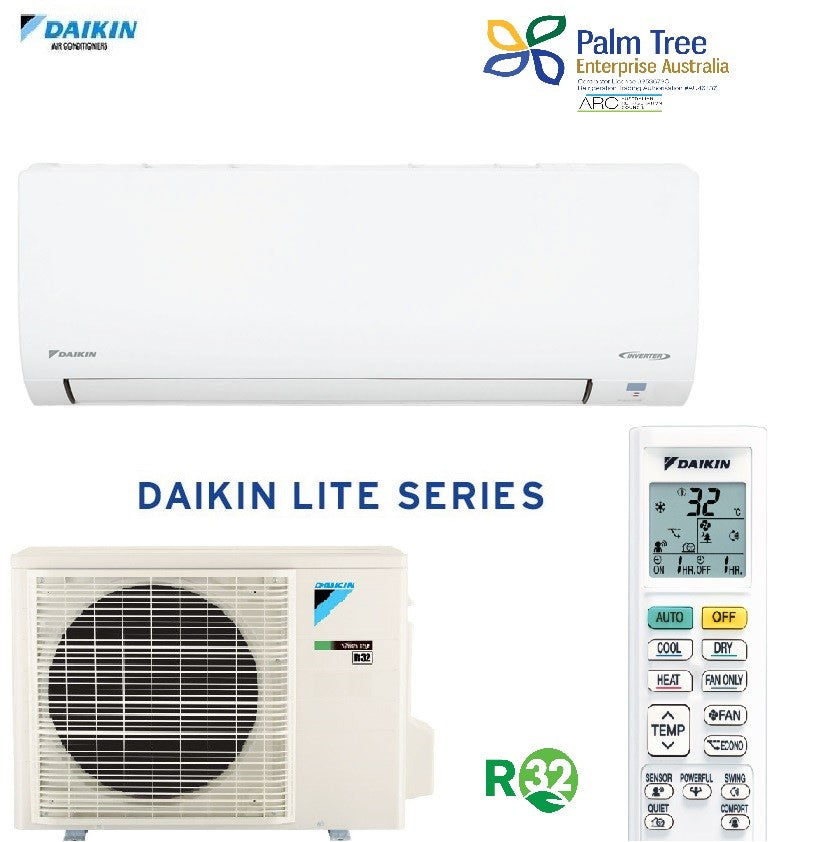 Daikin Lite Series FTXF20WVMA 2.0kW Inverter Split System Supply and I ...